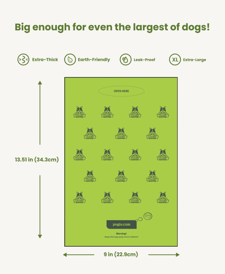 Pogi's Dog Poop Bags | Leak-proof Dog Poop Bags – Pogi's Pet Supplies